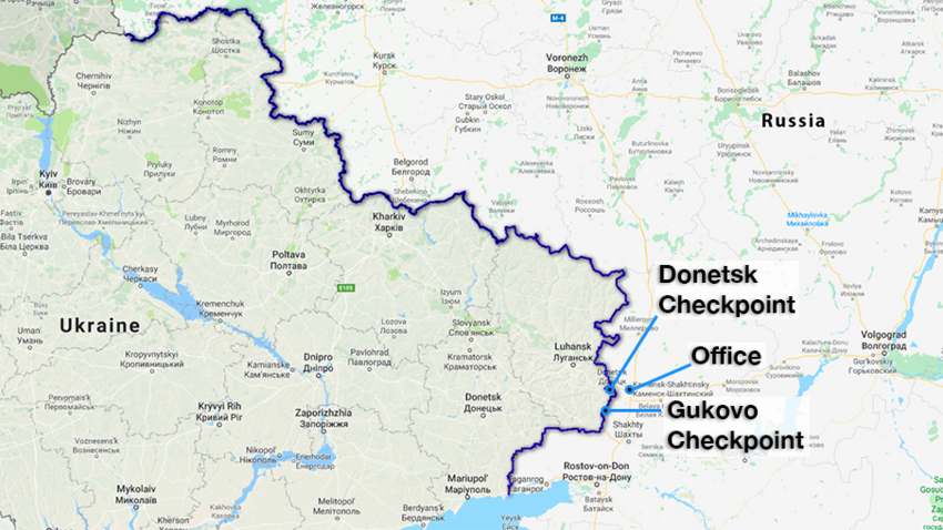 Observer Mission at Russian Checkpoints Gukovo & Donetsk (disc ...