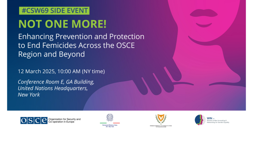 Side Event at the Commission on the Status of Women: Not One More ...
